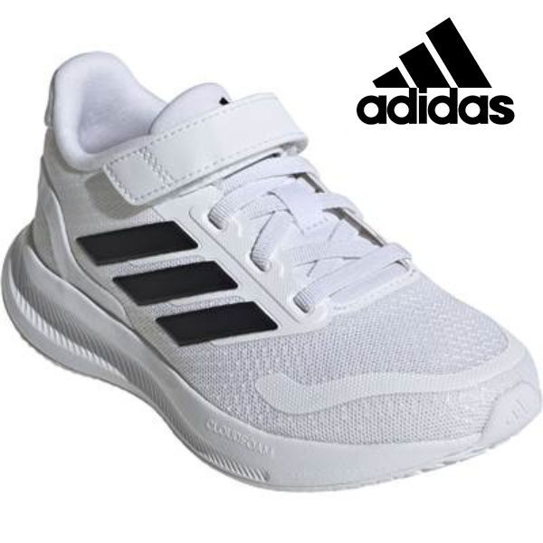 アディダス スニーカー キッズ ジュニア 靴 ブラック 黒色 ホワイト 白色 ブランド ギフト スポーツ 運動 軽量 軽い クッション ...