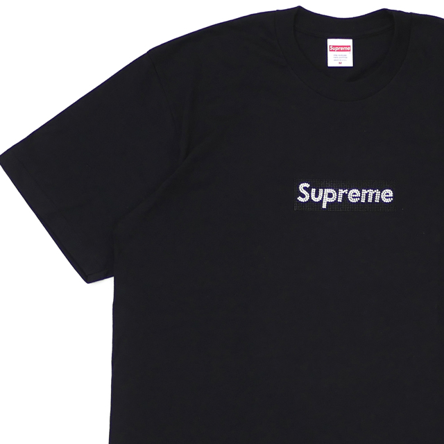 【価格見直しました】 新品 シュプリーム SUPREME 25th Anniversary Swarovski Box Logo Tee BLACK 200008181041 半袖Tシャツ