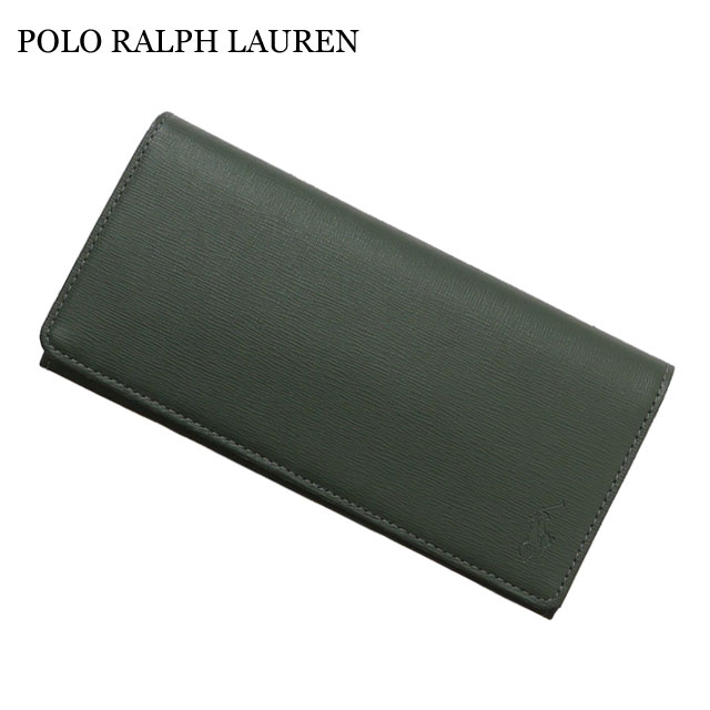 新品 ポロ ラルフローレン POLO RALPH LAUREN P-1011ORIN LEATHER LONG WALLET レザー ロング ウォレット 長財布 長札入れ 二つ折り GREEN グリーン 39ショップ グッズ
