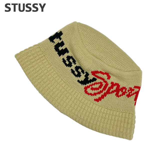 【価格見直しました】 新品 ステューシー STUSSY BUCKET STUSSY SPORT KNIT バケット ハット バケハ スケート ストリート エイトボール ストックロゴ ヘッドウェア