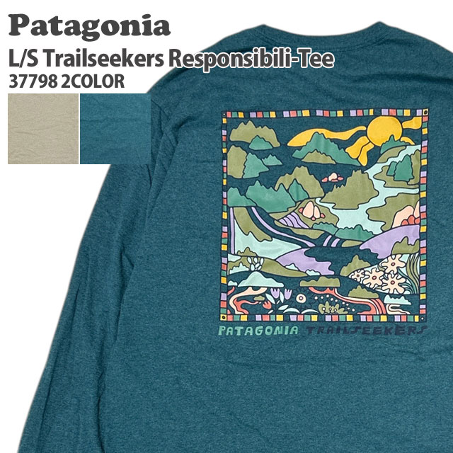 (2025新作)新品 パタゴニア Patagonia Long-Sleeved Trailseekers Responsibili Tee ロングスリーブ トレイルシーカーズ レスポンシビリティー 長袖Tシャツ 37798 アウトドア キャンプ サーフ 海 山 TOPS