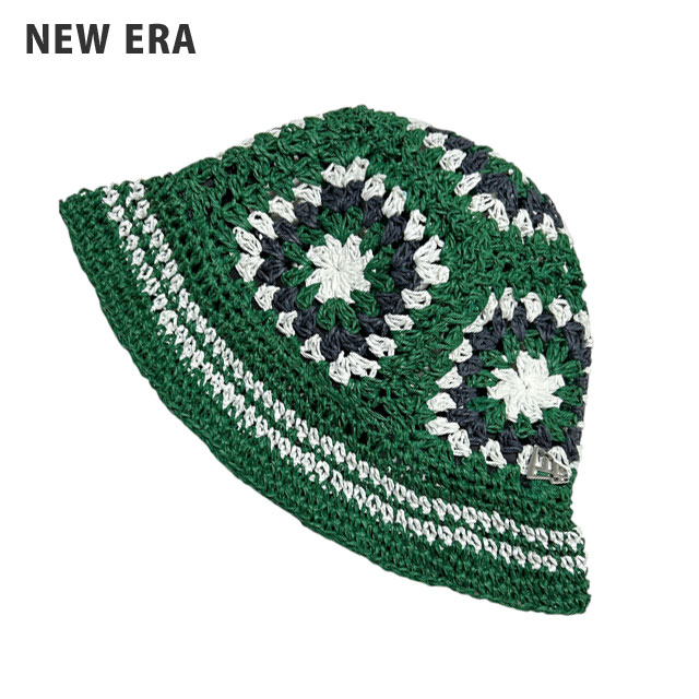 (2025新作)新品 ニューエラ NEW ERA CROCHET KNIT PAPER OSFM クロシェ ニット バケット ハット 14388393 NewEra ヘッドウェア