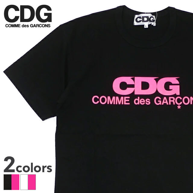 (2025新作)新品 シーディージー CDG コムデギャルソン COMME des GARCONS PINK LOGO TEE Tシャツ プレゼント ギフト お祝い 贈り物 半袖Tシャツ