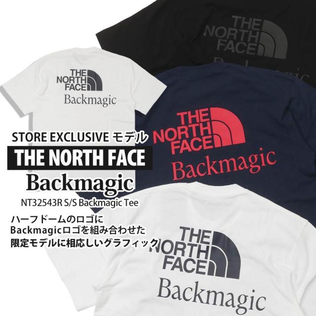 【価格見直しました】 新品 ザ・ノースフェイス THE NORTH FACE Backmagic 店舗限定 S/S Backmagic Tee NT32543R Tシャツ 半袖 限定デザイン ハーフドーム ロゴ クルーネック カットソー 半袖Tシャツ