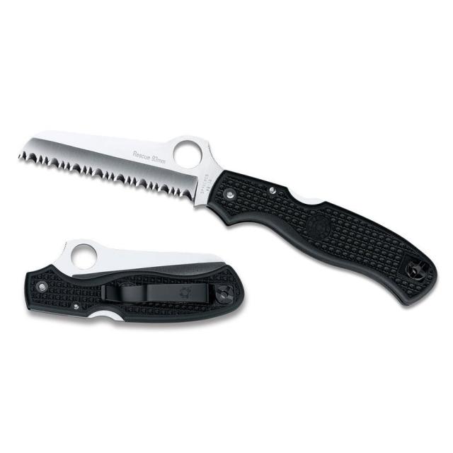 スパイダルコ/Spyderco　レスキュー3　ブラック