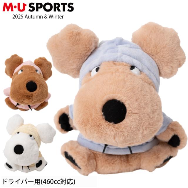 2025年 秋冬新作 MU SPORTS MUスポーツ ヘッドカバー ドライバー 460cc 対応 キャラクター レディース MU25AW 新生活 プレゼント
