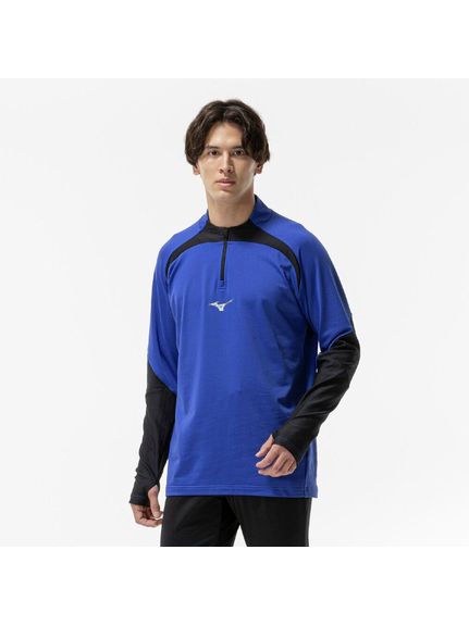 ミズノ MIZUNO ストレッチフリースシャツ ハーフジップ ウォームアップジャケット・パンツ