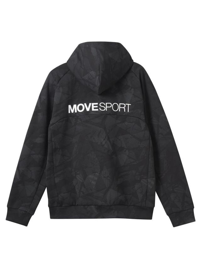 デサント DESCENTE S.F.TECH SHIELD 総柄グラフィック フルジップフーディー ジャケット