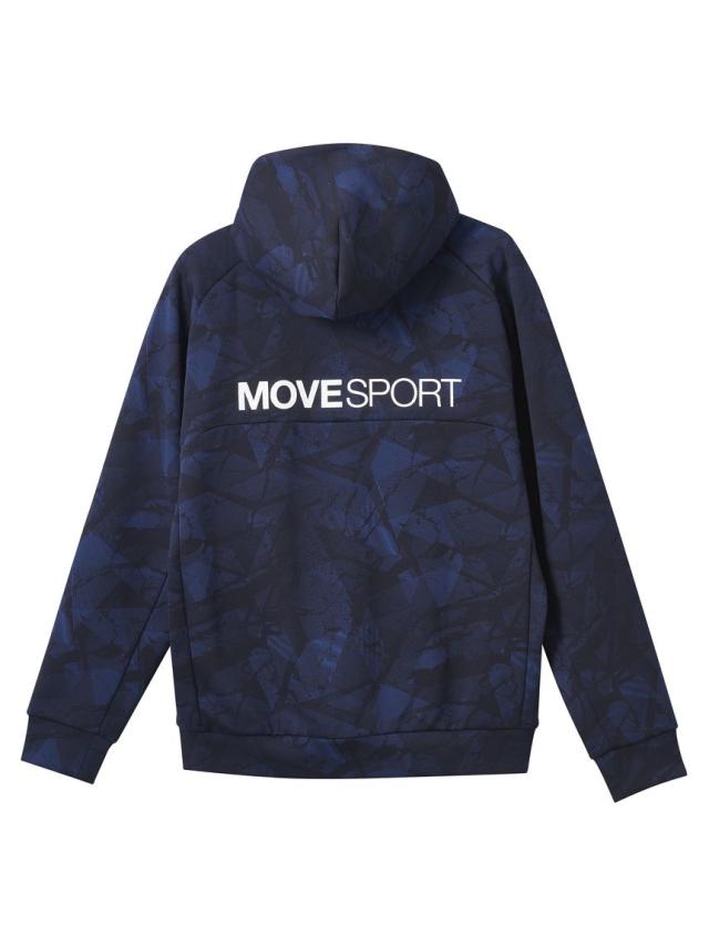 デサント DESCENTE S.F.TECH SHIELD 総柄グラフィック フルジップフーディー ジャケット