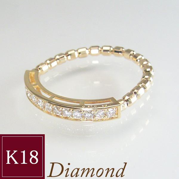 リング 指輪 18k 18金 k18 天然 ダイヤモンド ストレッチリング フリーサイズ 計0.15カラット 品番co-004 2営業日前後の発送予定の通販はau PAY マーケット ...