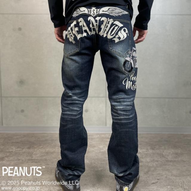 FLAG STAFF SNOOPY コラボ デニムパンツ (453100) 【送料無料】フラッグスタッフ スヌーピー 刺繍