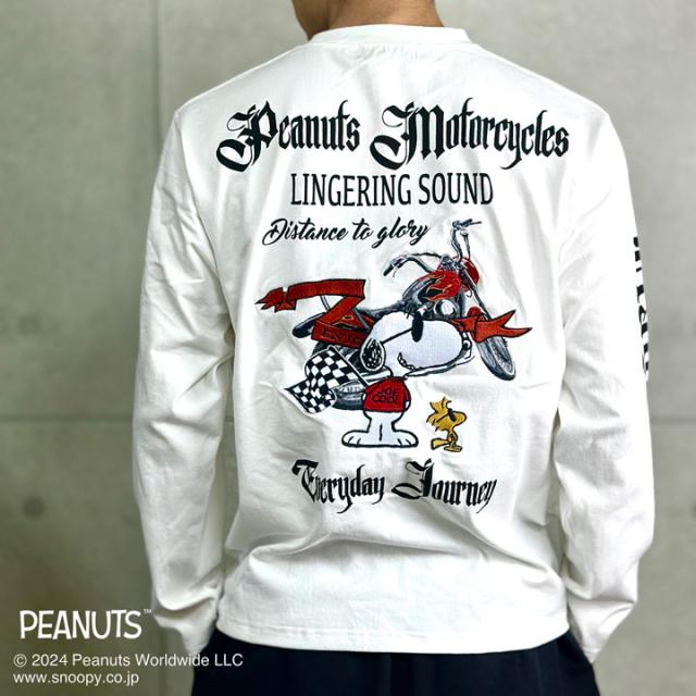 FLAG STAFF SNOOPY コラボ ロンT (451086)【送料無料】フラッグスタッフ スヌーピー 長袖Tシャツ ロングTEE 刺繍