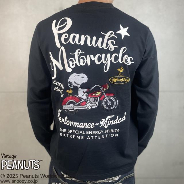 FLAG STAFF SNOOPY コラボ ロンT (453001) 【送料無料】フラッグスタッフ スヌーピー 長袖Tシャツ ロングTEE 刺繍