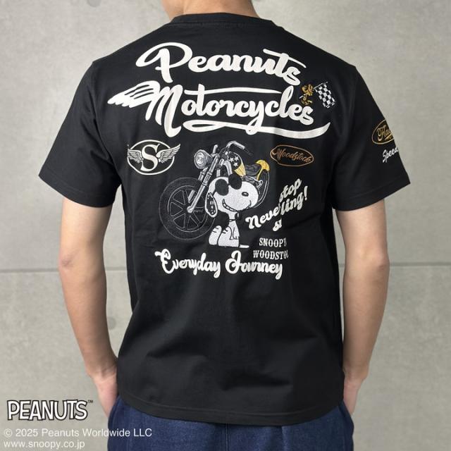 FLAG STAFF SNOOPY コラボ 半袖 Tシャツ (452094) 【送料無料】フラッグスタッフ スヌーピー TEE 刺繍