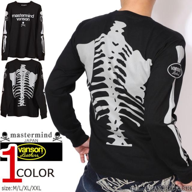 VANSON バンソン MASTERMIND WORLD コラボ 長袖Tシャツ (MW24C13-TS101)【送料無料】マスターマインド ロンT