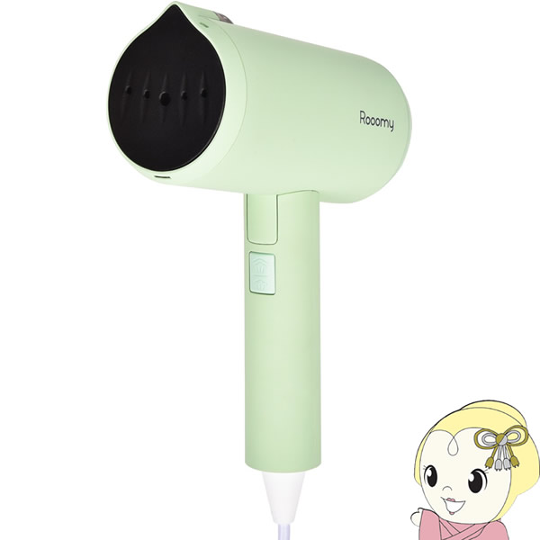 KALOS BEAUTY TECHNOLOGY カロス コードつき 衣類スチーマー Roomy Stylish Steamer グリーン RM-SS401-G