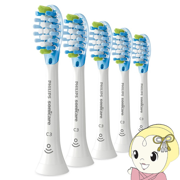替え歯ブラシ フィリップス HX9045/67 ホワイト ソニッケアー プレミアムクリーンブラシヘッド レギュラー 電動歯ブラシ用替えブラシ5本