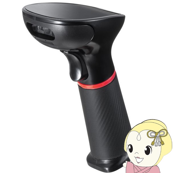 ワイヤレス2次元バーコードリーダー サンワサプライ Bluetooth対応 BCR-BT2D4BK