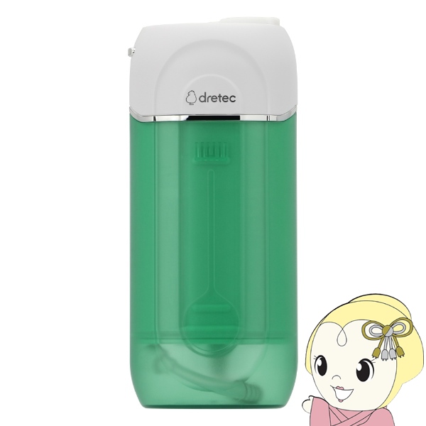 口腔洗浄器 dretec ドリテック ジェットクリーン ポータブル 防水 IPX7 専用充電ケーブル ノズル2個付 USB充電式 FS-101 グリーンの通販はau PAY マーケット ...