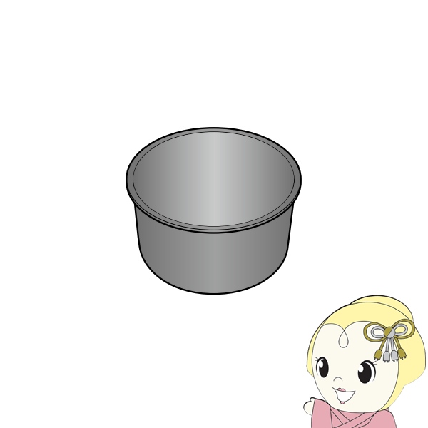 三菱電機 炊飯器用 内釜 5.5合炊き M15W96340 内なべ 内ナベ 内ガマ うち釜