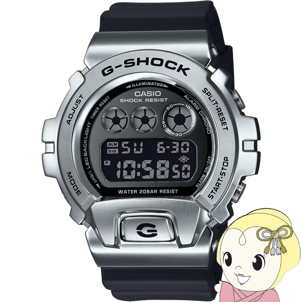カシオ CASIO G-SHOCK メタルカバード 6900 GM-6900U-1JF メンズ デジタル シルバー 反転液晶の通販はau ...