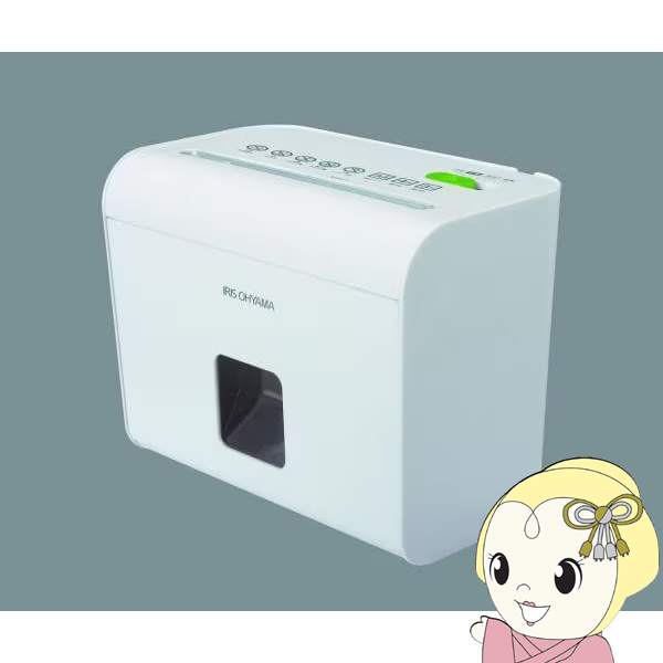 細密ホームシュレッダー アイリスオーヤマ 卓上タイプ コンパクト クロスカット 約3.0L HS4SC