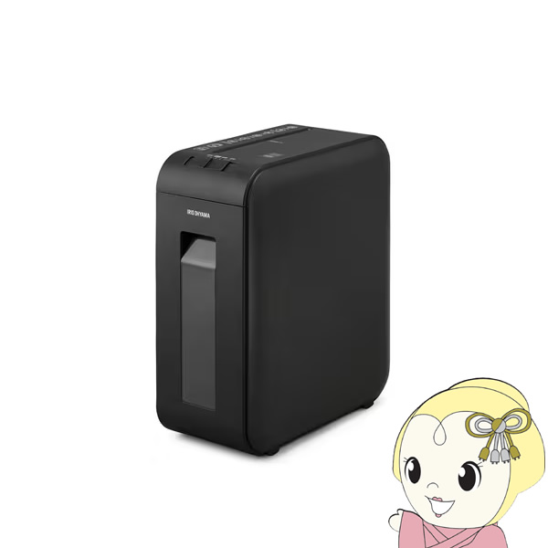 在庫あり　パーソナルシュレッダー アイリスオーヤマ 超静音 4枚同時細断 マイクロクロスカット 容量12L オフィス 家庭用 ブラック P4HMSV-B