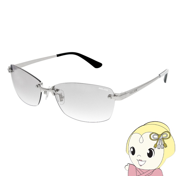 SPLM31J 583X 60 ポリス POLICE サングラス 2024年モデル ジャパンモデル BOLT EVO メタル スクエア ツーポ 縁なし リムレス ミラーレンズ