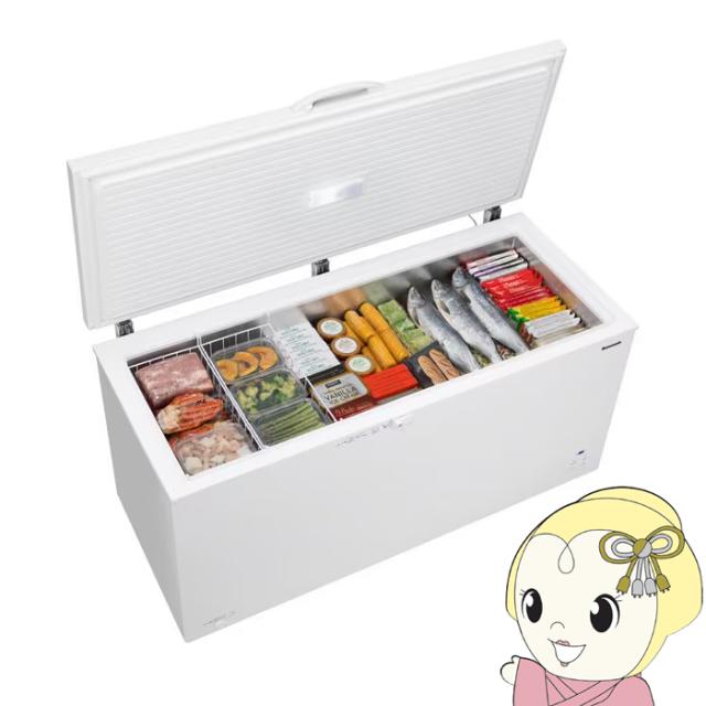 [予約 約1週間以降]冷凍庫【標準設置費込】Panasonic パナソニック 500L 上開き NR-FC50M1-W　ぎおん