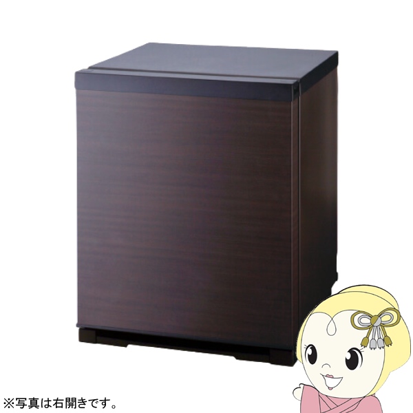 冷蔵庫 三菱電機 業務用 電子冷蔵庫 20Ｌ 左開き 小型 コンパクト ペルチェ式 木目調 ダークブラウン RD-203-LM