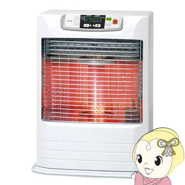 FF式石油ストーブ トヨトミ FR-V3624-W ホワイト 木造10畳/鉄筋15畳 タンク別置きタイプ 赤外線と温風のダブル暖房