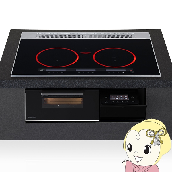 ビルトインIHクッキングヒーター パナソニック Panasonic Aシリーズ KZ-A1M7K ブラック 幅75cm 3口IHシングルオールメタル対応