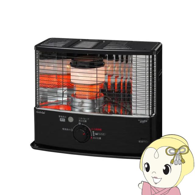 石油ストーブ トヨトミ ダブルクリーン 木造10畳/鉄筋13畳まで HRC-W3624-B ブラック 遠赤外線 ニオイを軽減 おしゃれ
