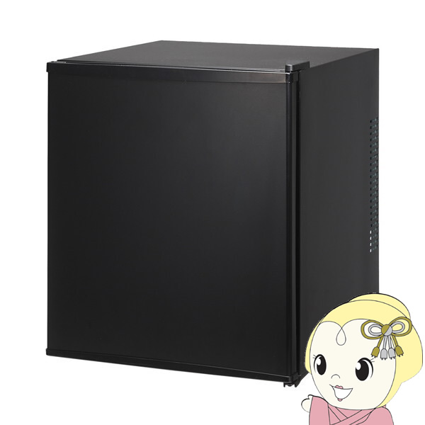 冷蔵庫【メーカー直送】小型 ペルチェ式 霜取り不要 静音 45L 1ドア ひとり暮らし 低振動 一人暮らし コンパクト 右開き ブラック