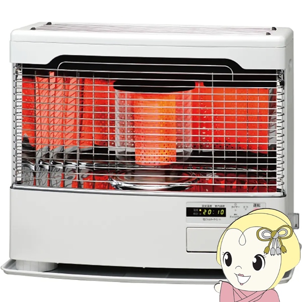 在庫あり　FF式石油ストーブ トヨトミ 大型 FR-7024-W ホワイト 木造18畳/鉄筋29畳 タンク別置きタイプ FR-7024 赤外線と温風のダブル暖房