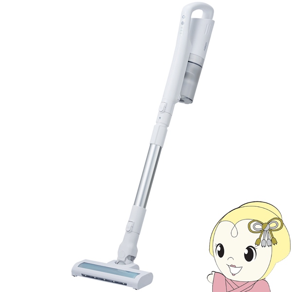 掃除機 AQUA アクア コードレススティッククリーナー サイクロン式 のび〜るスティック 1.6kg ホワイト AQC-PX2R-W
