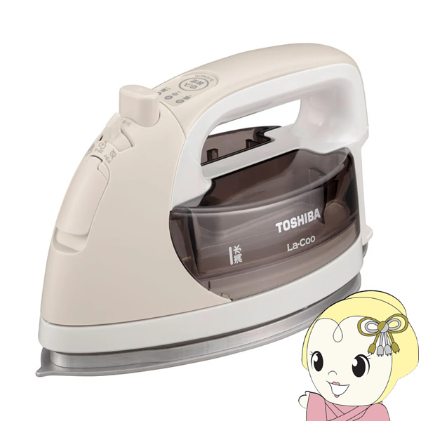 [予約]スチームアイロン 東芝 TOSHIBA La・Coo コードレス ベージュ TA-FDX670-N