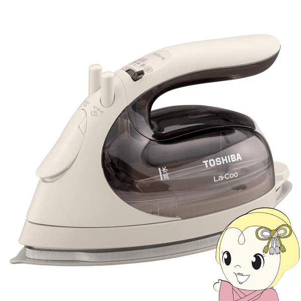 [予約]スチームアイロン 東芝 TOSHIBA La・Coo コードレス ベージュ TA-FV570-N