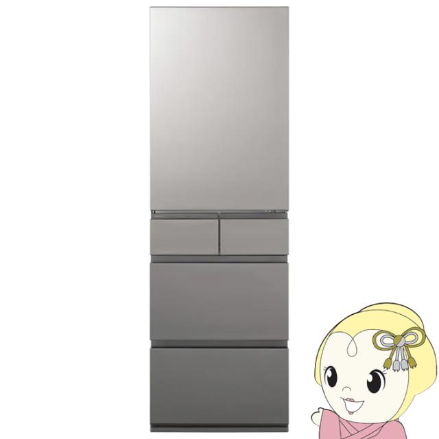 [予約]冷蔵庫 【標準設置費込】 Panasonic パナソニック 450L 5ドア 左開き シルバー NR-E45RY2L-S ぎおん