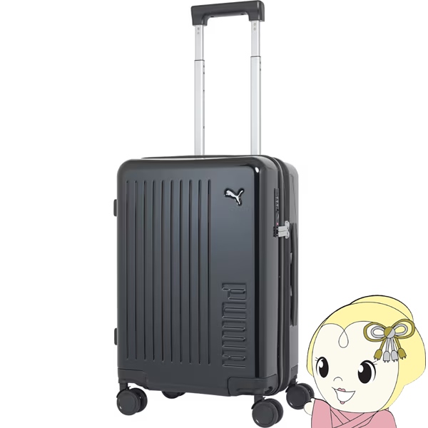 在庫あり　PUMA プーマ キャリーケース ブラック J2318S-BK TSAロック搭載 旅行日数目安：3〜4泊 35L・拡張時40L キャリーバッグ スーツケース