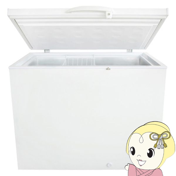 冷凍庫 【メーカー直送/設置込】 283L 上開きタイプ KF-283NF 三ツ星貿易 エクセレンスシリーズ 大型チェスト型フリーザー  ホワイト