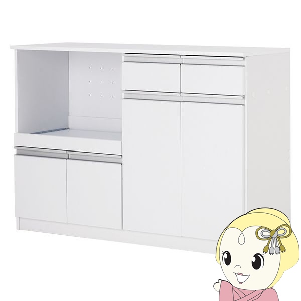 キッチンカウンター VKC-7151 収納棚 食器棚 リビング 台所 キャビネット チェスト 棚 収納 整理 扉付き 便利 ホワイトの通販はau PAY マーケット - ぎおん | au ...