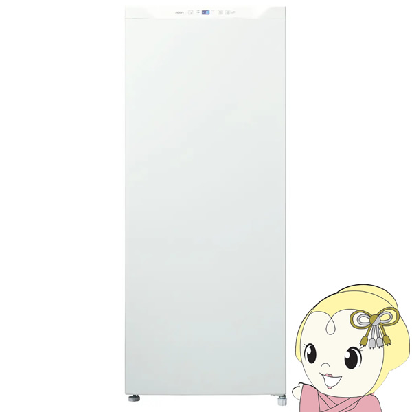 冷凍庫 AQUA アクア 122L 右開き サテンホワイト AQF-F12R-W