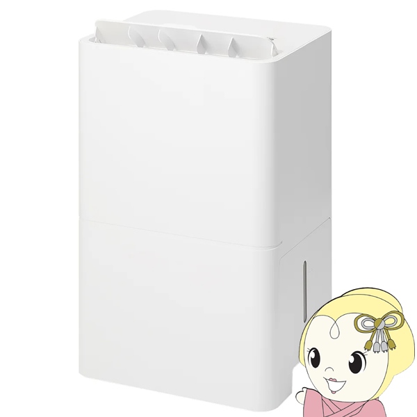 [予約]空気清浄機能付き衣類乾燥除湿機 ツインバード TWINBIRD 除湿能力5.6L/日（50Hz）/6.3L/日（60Hz）ホワイト JS-E956W