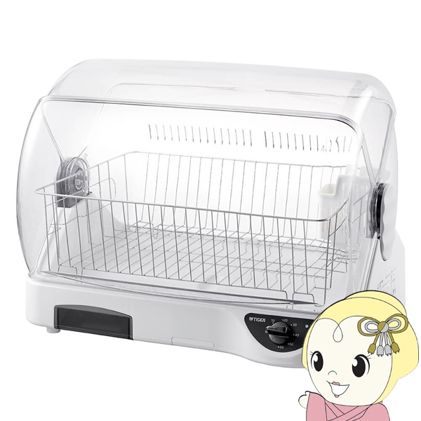 タイガー TIGER 食器乾燥器 サラピッカ 温風式 6人分 DHG-T401-WY ピュアホワイト