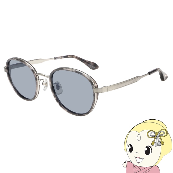 在庫あり　偏光サングラス オーバル AVIREX AXS-302 COL2 ブラックデミ・シャーリングシルバー ブルースモーク偏光  ドライブ 運転 メンズ レディース