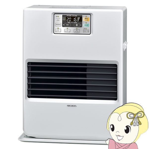 [予約]コロナ FF式温風 石油ストーブ FF-VG42SK-W 石油ファンヒーター ビルトインタイプ 別置タンク式 ナチュラルホワイト 木造11畳 コンクリート18畳