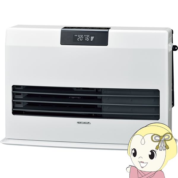 コロナ FF式温風石油ストーブ FF-WG40SK-W 石油ファンヒーター ナチュラルホワイト ビルトインタイプ 別置タンク式  木造11畳 コンクリート17畳