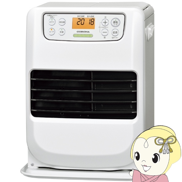 コロナ 石油ファンヒーター FH-M2525Y-W miniタイプ 木造7畳/鉄筋ト9畳 マットホワイト 省エネ 小型 コンパクト おしゃれ 石油ストーブ