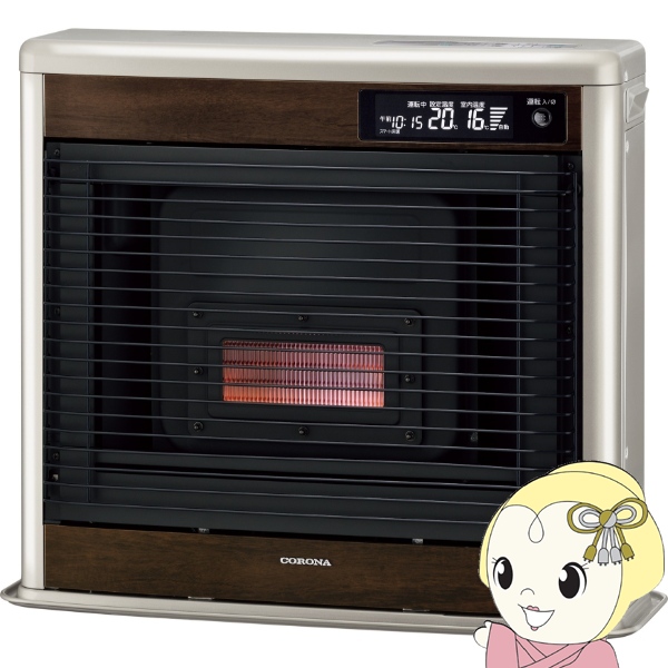 [予約]コロナ フィルネオ床暖 FF式輻射＋床暖房 石油ストーブ 寒冷地用大型ストーブ UH-FIR7025-TG グランドブラウン 主に18畳用 FIRNEO CORONA